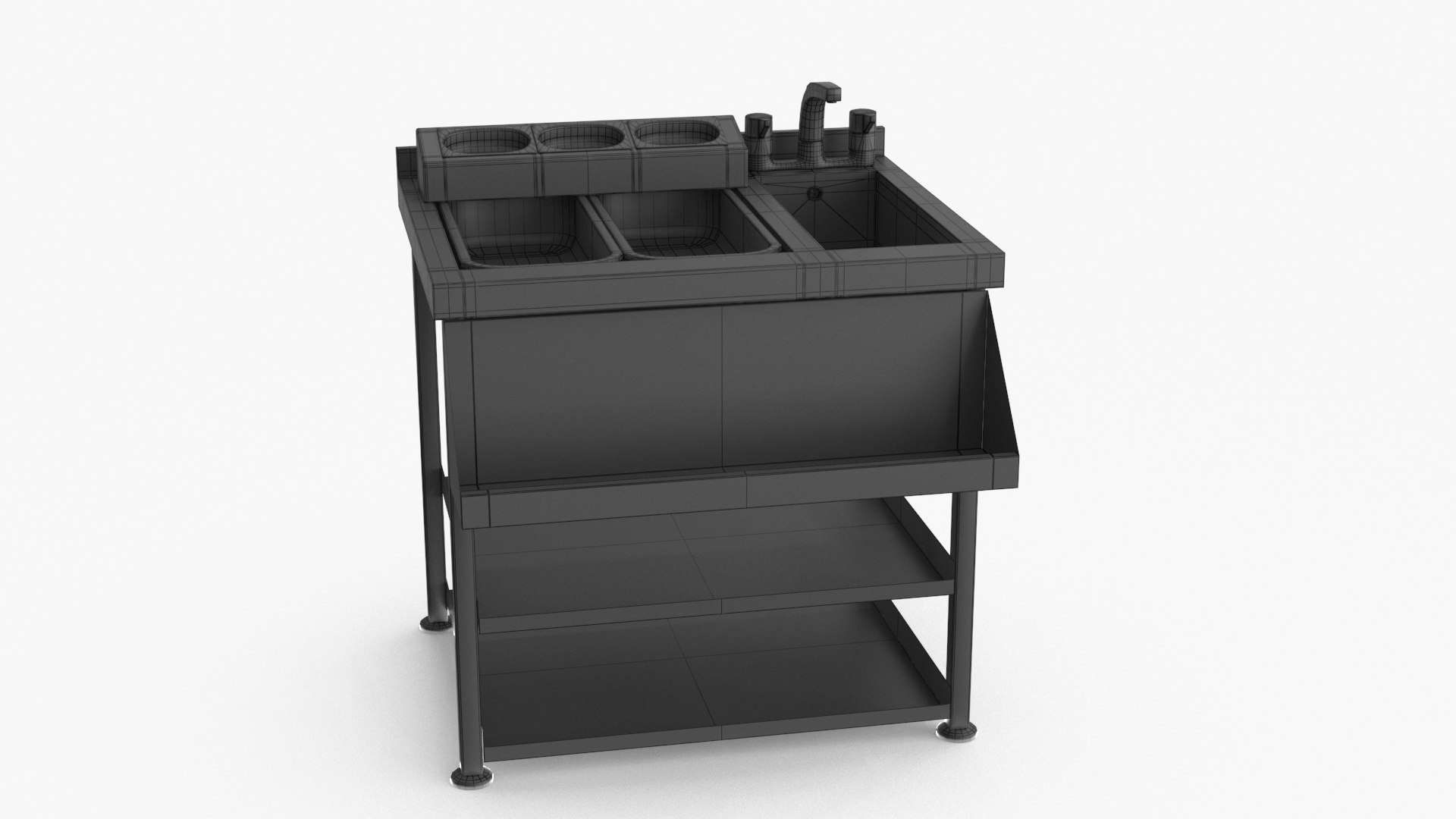 3D Under Bar Cocktail Station Model - TurboSquid 1802154