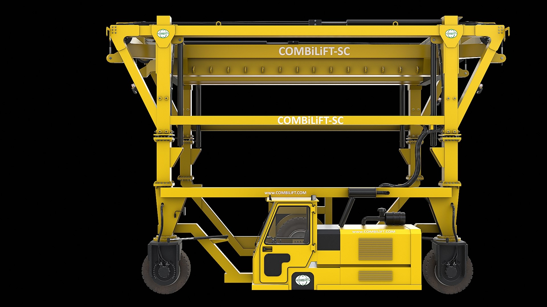 3D Combi-SC Straddle Carrier - Yellow - TurboSquid 2493087