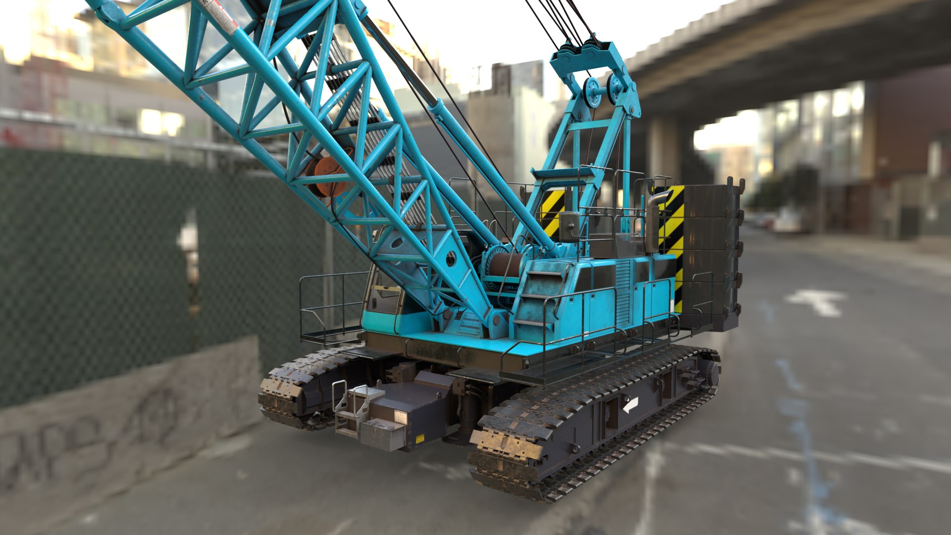 3D Crawler Crane - TurboSquid 2518668