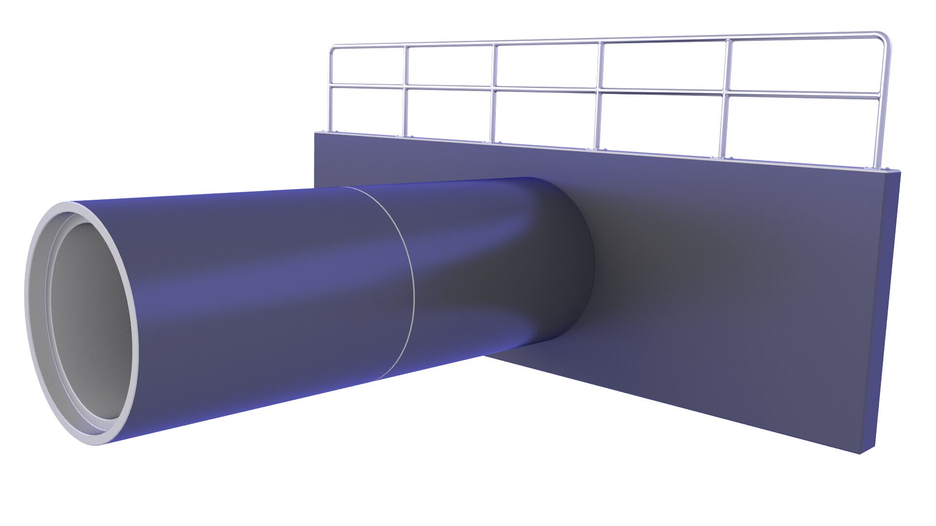 3D Concrete Bridge Drain Outlet Flap Gate 24 - TurboSquid 1979975