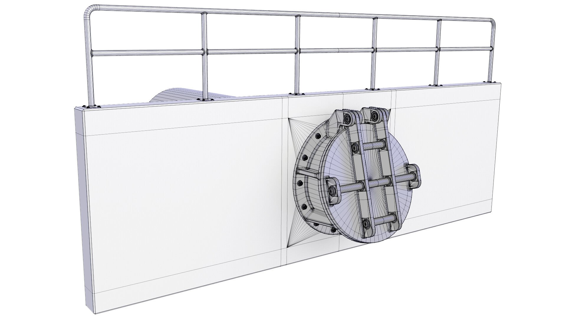 3D Concrete Bridge Drain Outlet Flap Gate 24 - TurboSquid 1979975