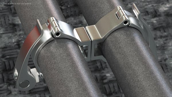 3D Dual Swivel Quick Release Clamp model - TurboSquid 1785477