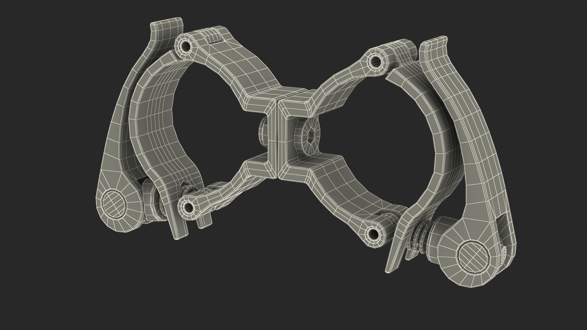 3D Dual Swivel Quick Release Clamp Model - TurboSquid 1785477