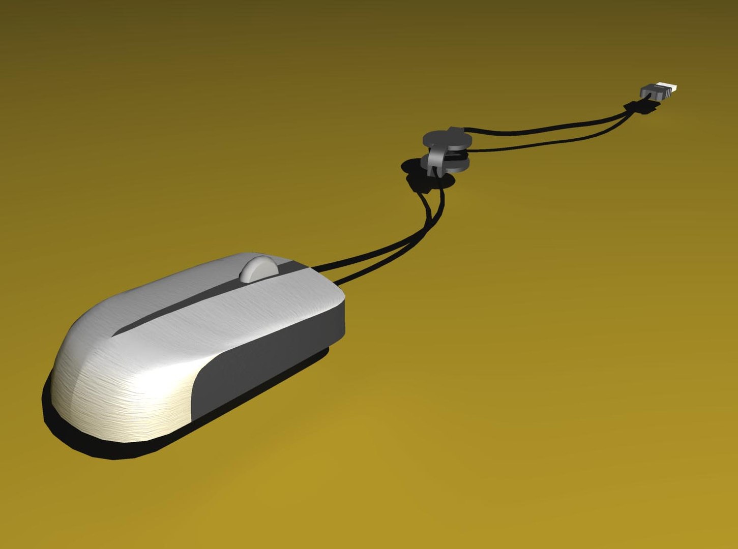 retractable mouse 3d max