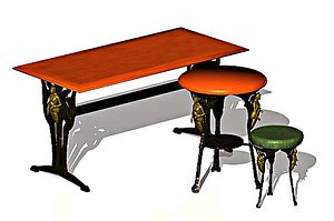 Free 3D Bar-Table Models | TurboSquid