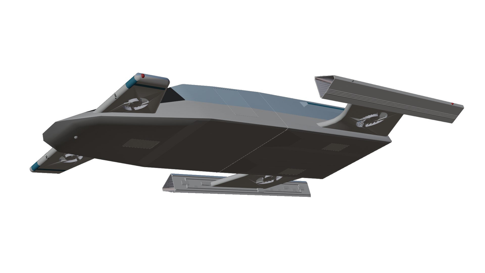 3D Bluebird Sci Fi Space Plane - TurboSquid 2227517