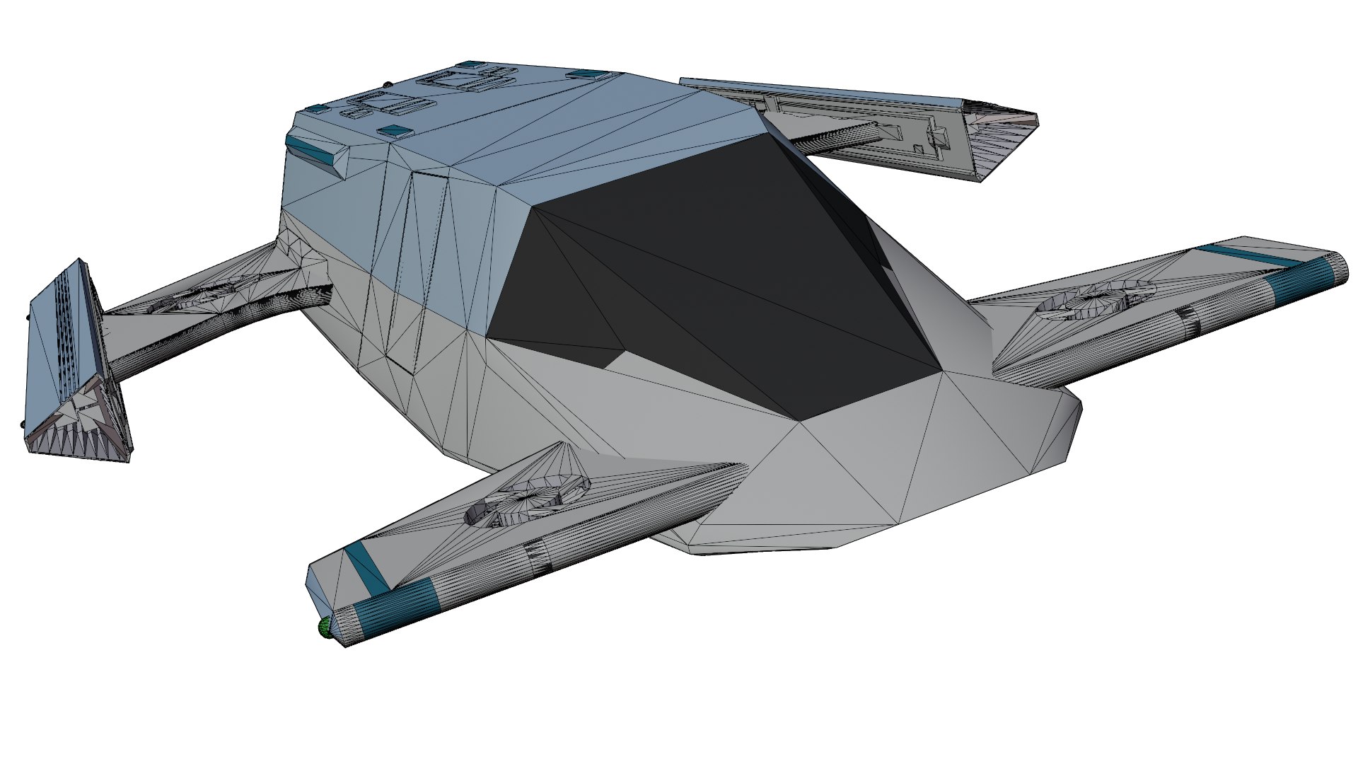 3D Bluebird Sci Fi Space Plane - TurboSquid 2227517