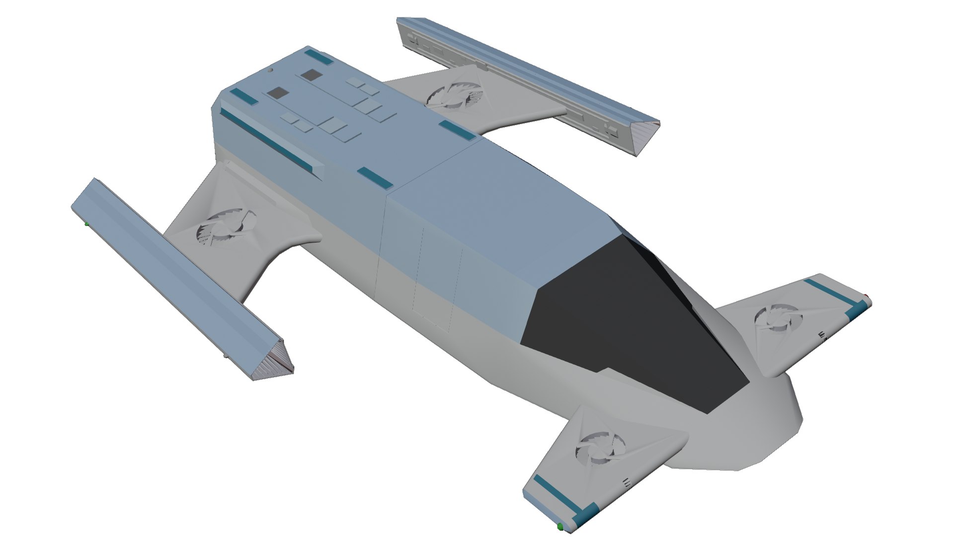 3D Bluebird Sci Fi Space Plane - TurboSquid 2227517