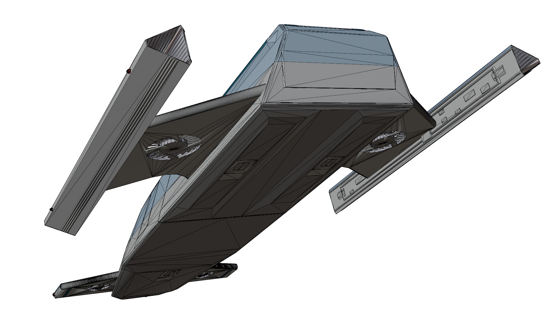 3D Bluebird Sci Fi Space Plane - TurboSquid 2227517