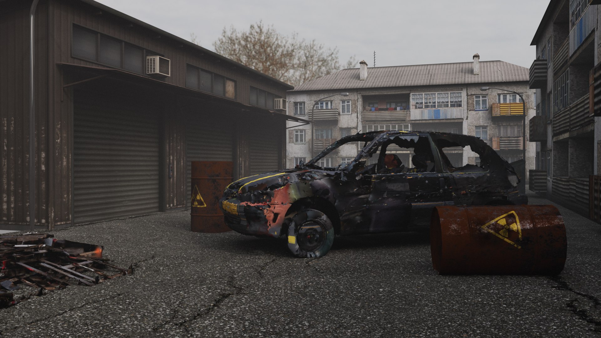3D Post War Ruined Street 3D Model - TurboSquid 1908020