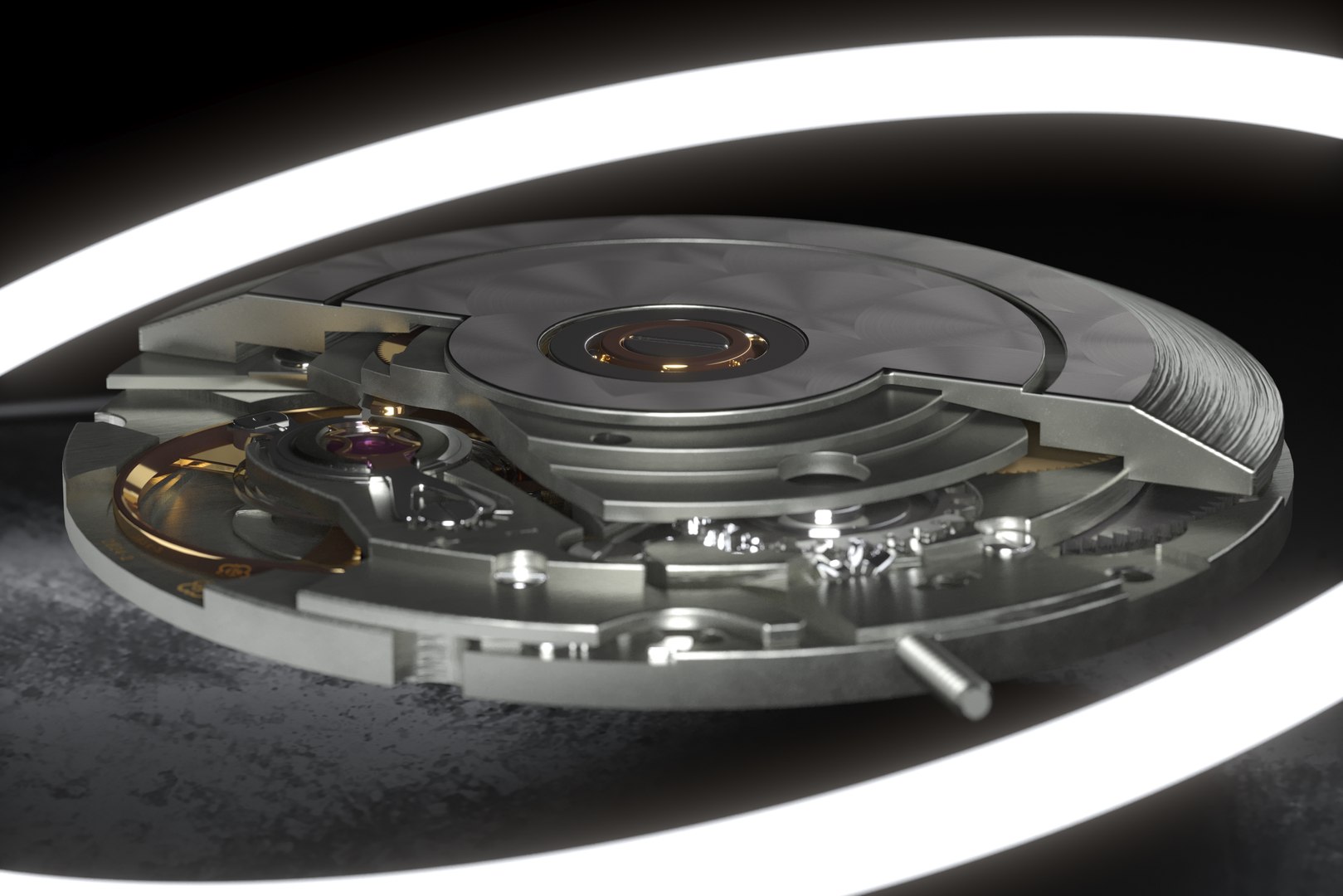 3D ETA 2824-2 Watch Movement Model - TurboSquid 1832505