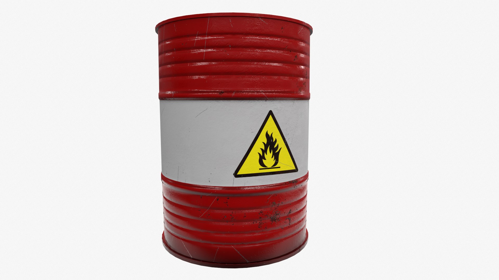 3D Flammable Barrel Model - TurboSquid 2051676