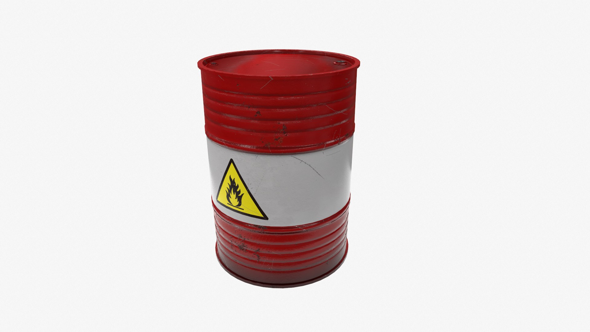3D Flammable Barrel Model - TurboSquid 2051676