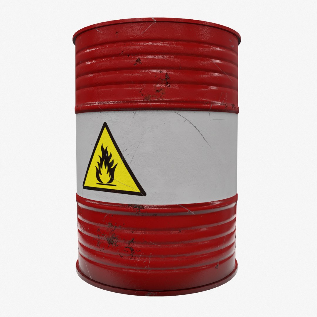3D Flammable Barrel Model - TurboSquid 2051676