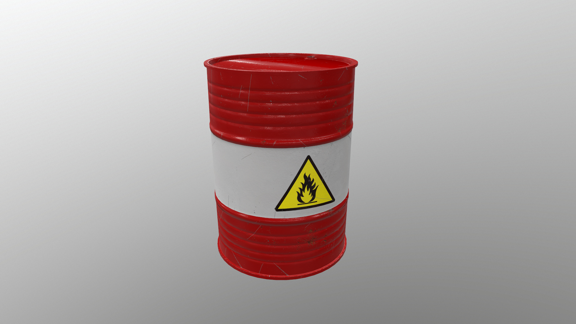 3D Flammable Barrel Model - TurboSquid 2051676