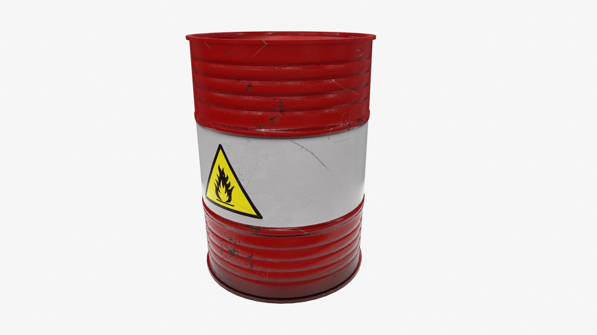 3D Flammable Barrel Model - TurboSquid 2051676