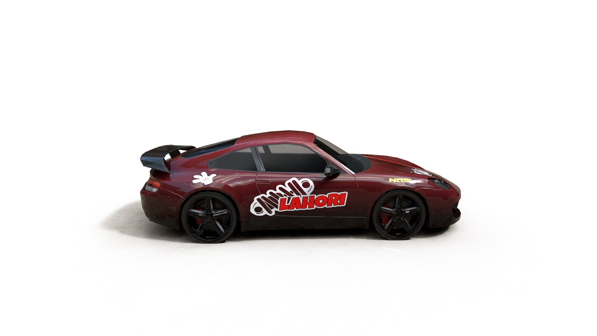 3D model Low polly Sports Car X2 with 4K PBR Texture - TurboSquid 2154063