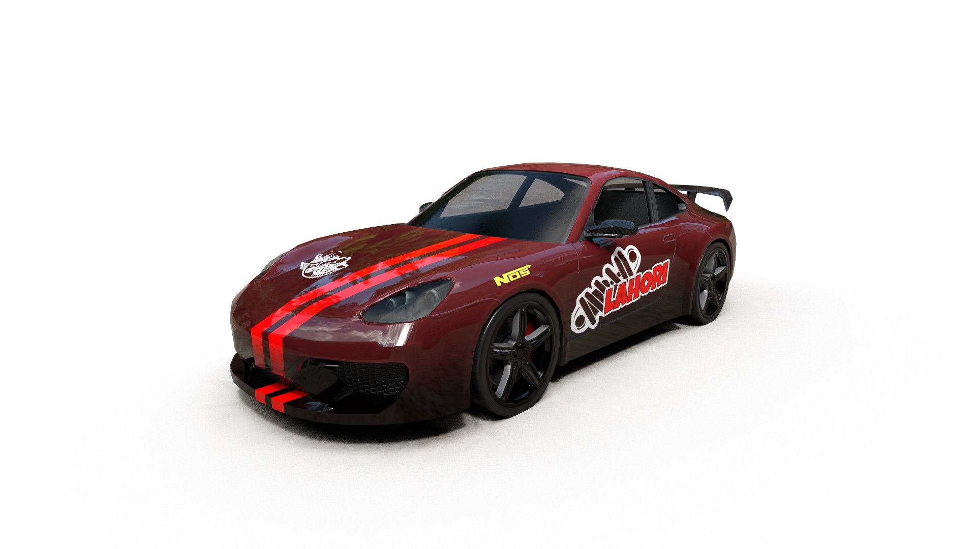 3D model Low polly Sports Car X2 with 4K PBR Texture - TurboSquid 2154063