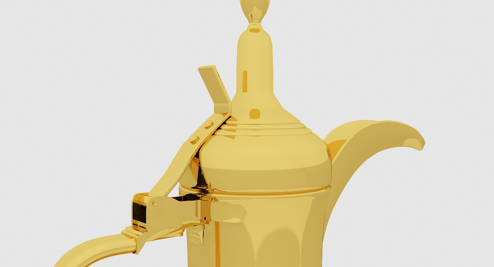 3D Dallah Arabic Teapot Model - TurboSquid 1520192