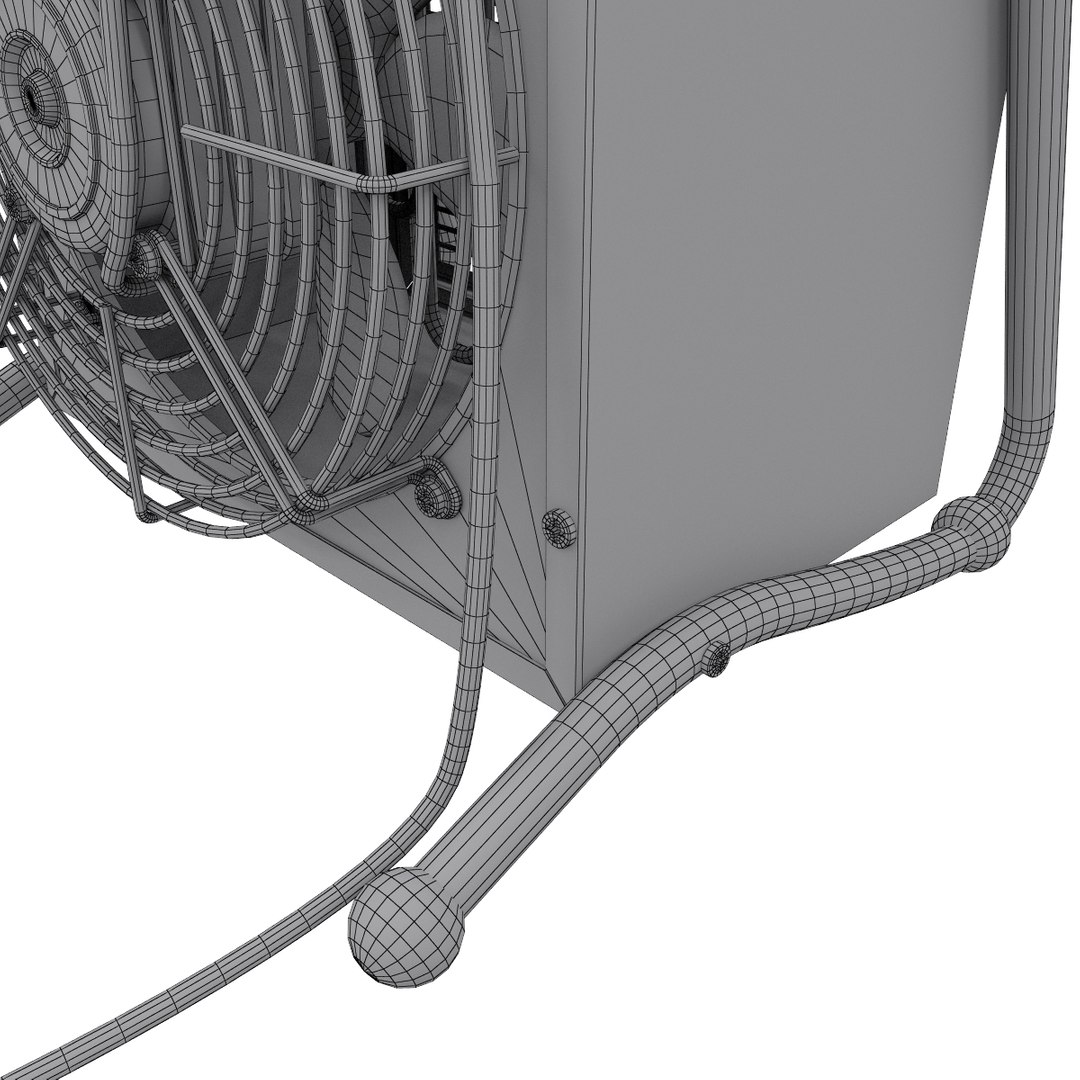 3d heater fan model