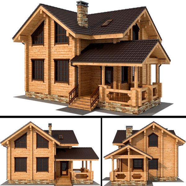 Log Cabin 3D Models for Download | TurboSquid