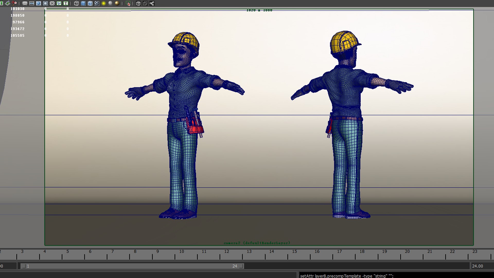 Cartoon Character Man Guy Repaire Dirt Service Old Fantasy 3D Model ...