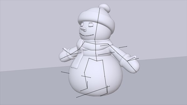 modèle 3D de Bonhomme de neige - TurboSquid 1354109