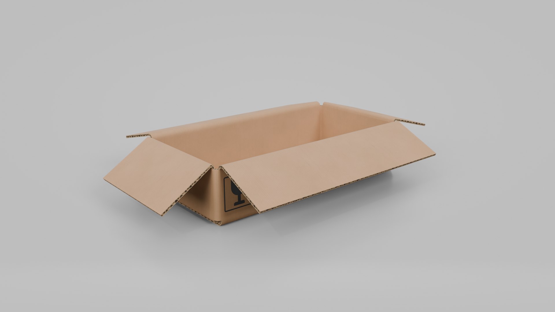 3D Model Tall And Long Cardboard Boxes - Rigged And Customizable Set ...