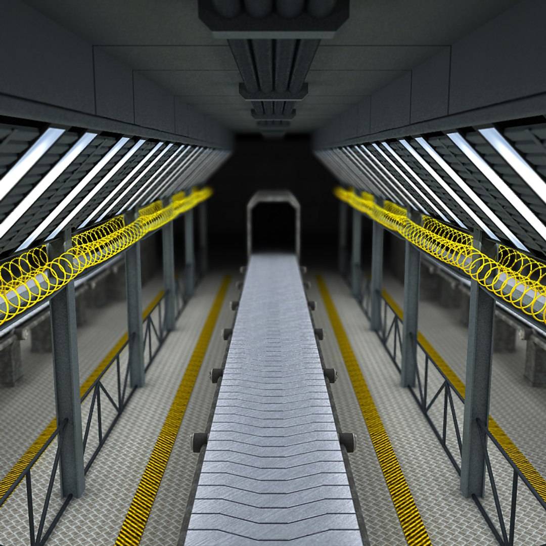 3d model assembly line interior