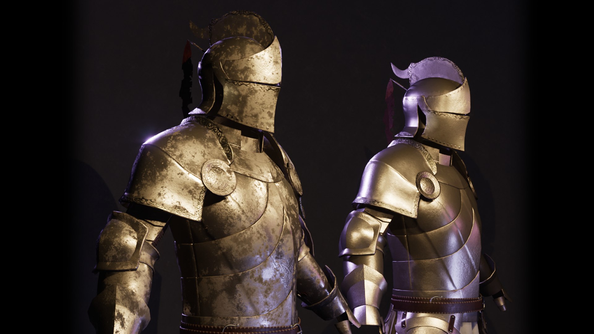 3D Game Ready Silver Armor Low-poly 3D Model - TurboSquid 1968534