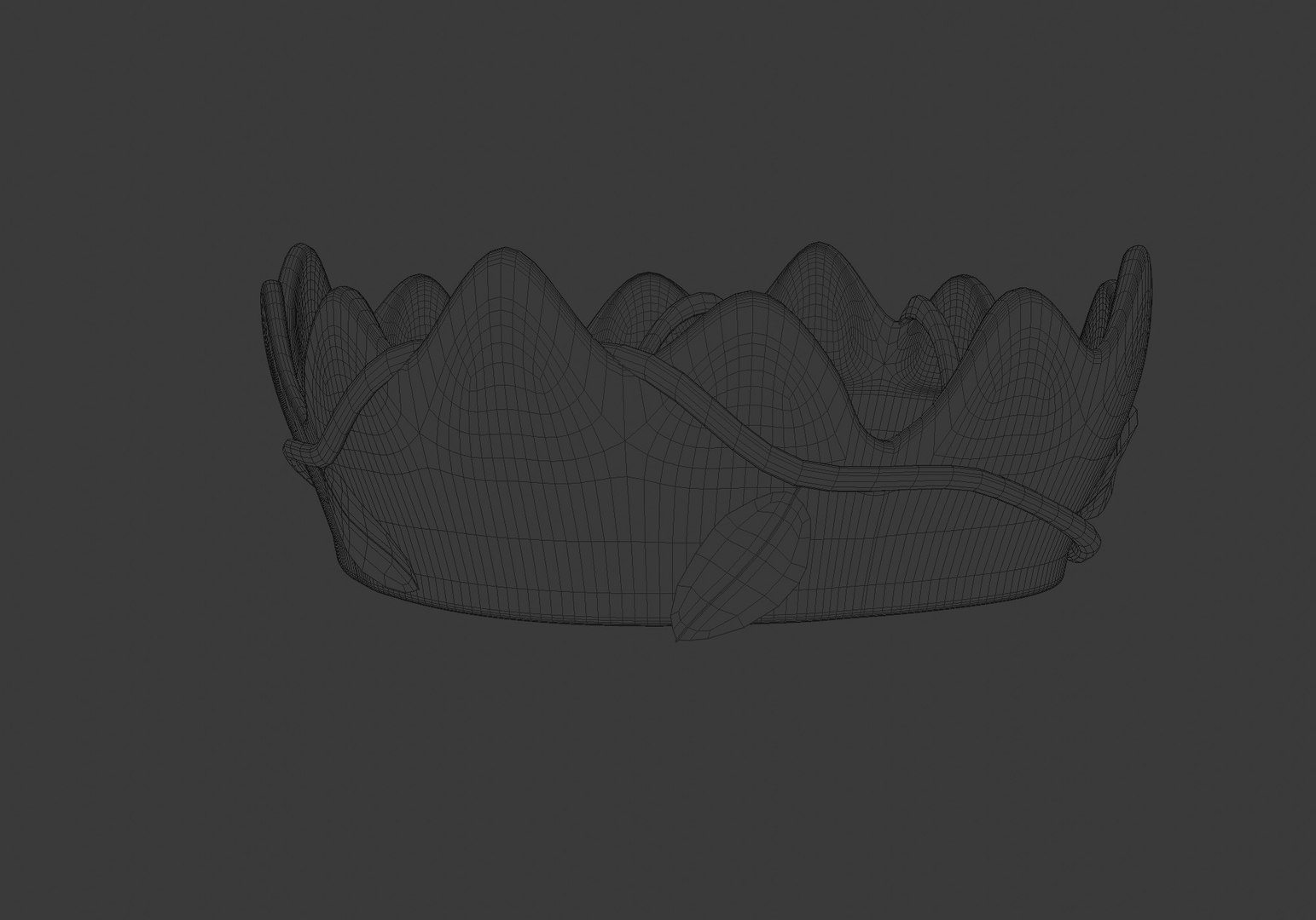 3D Crown With Leaves Model - TurboSquid 1892340