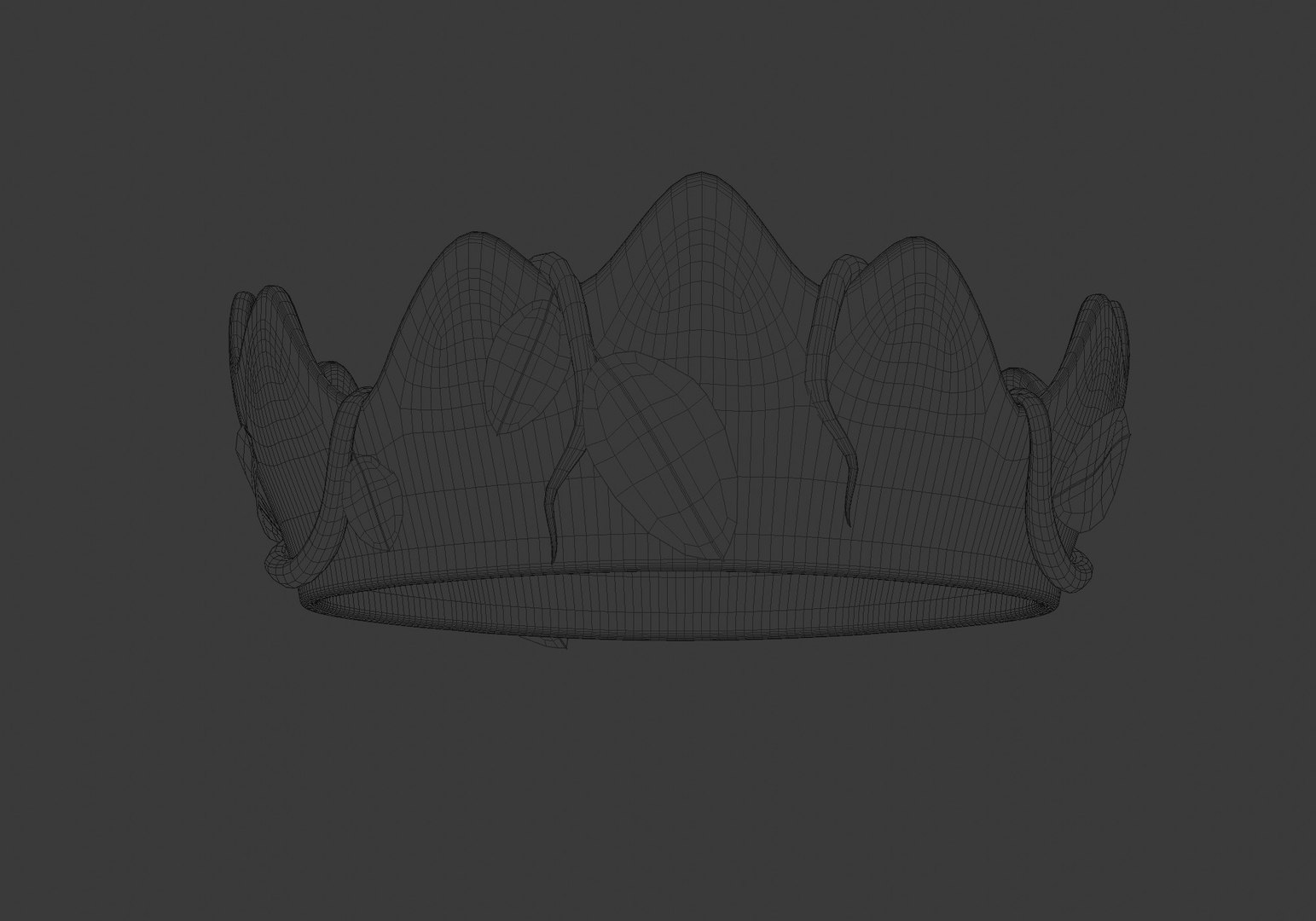 3D Crown With Leaves Model - TurboSquid 1892340