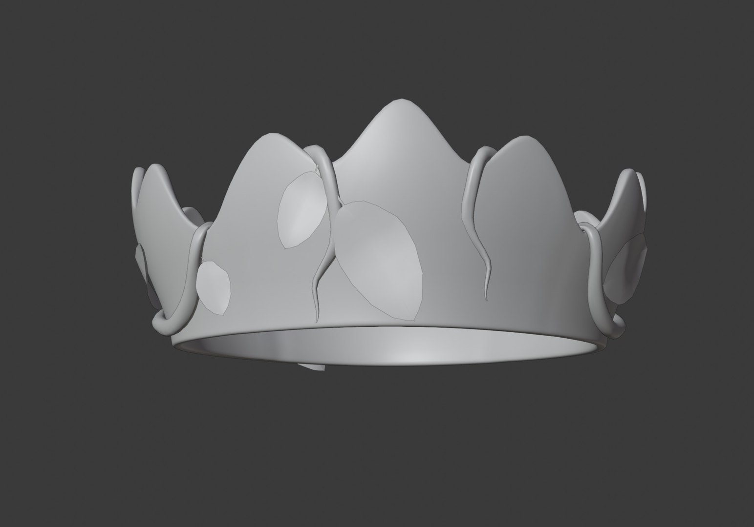 3D Crown With Leaves Model - TurboSquid 1892340