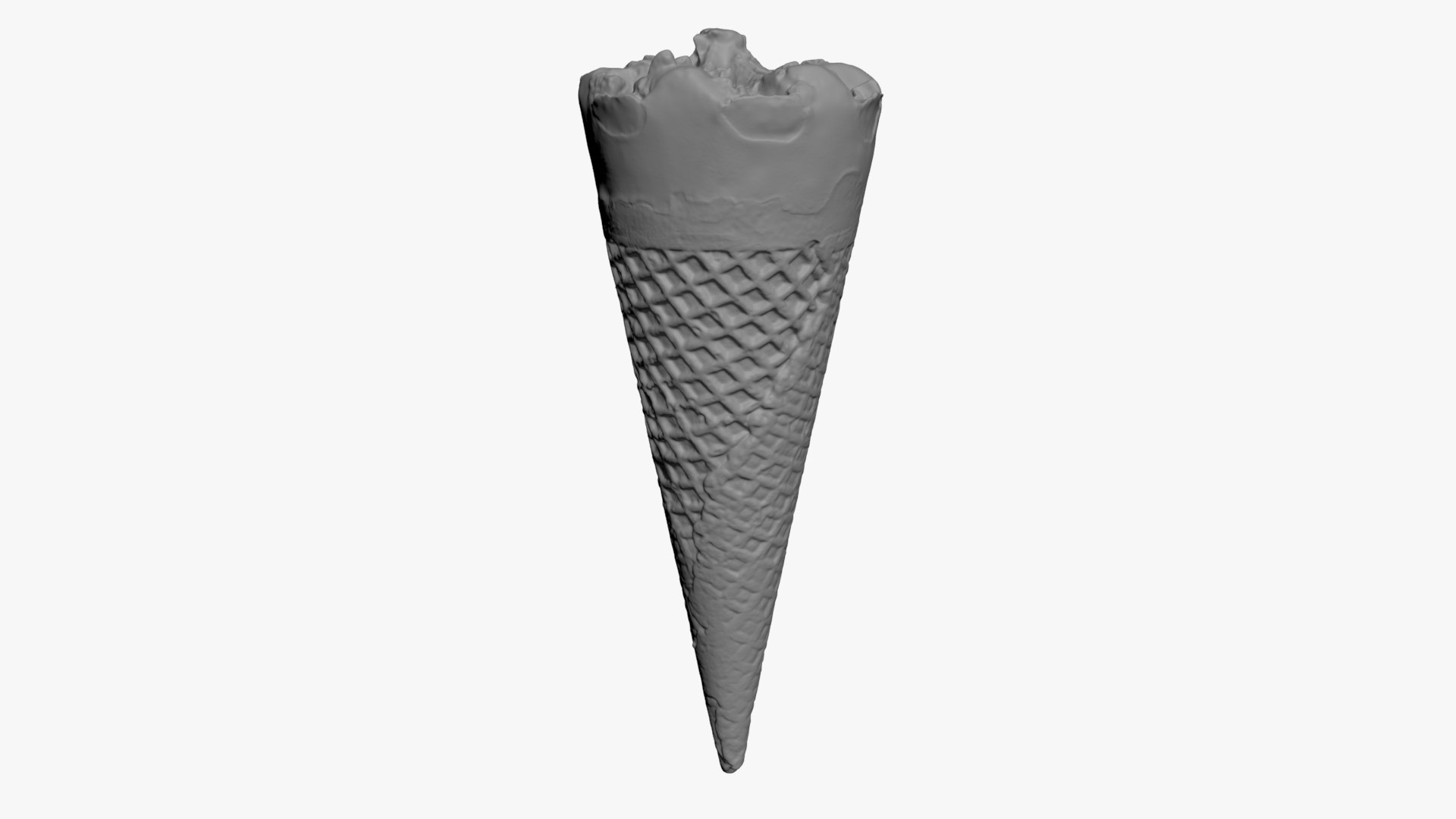 3D Cornetto Vanilla For 3D Print - TurboSquid 2316939