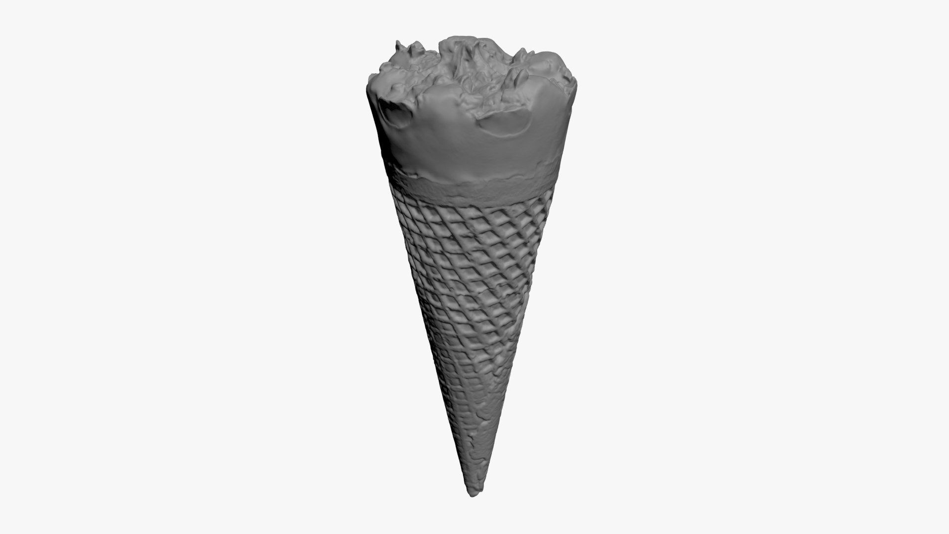 3D Cornetto Vanilla For 3D Print - TurboSquid 2316939