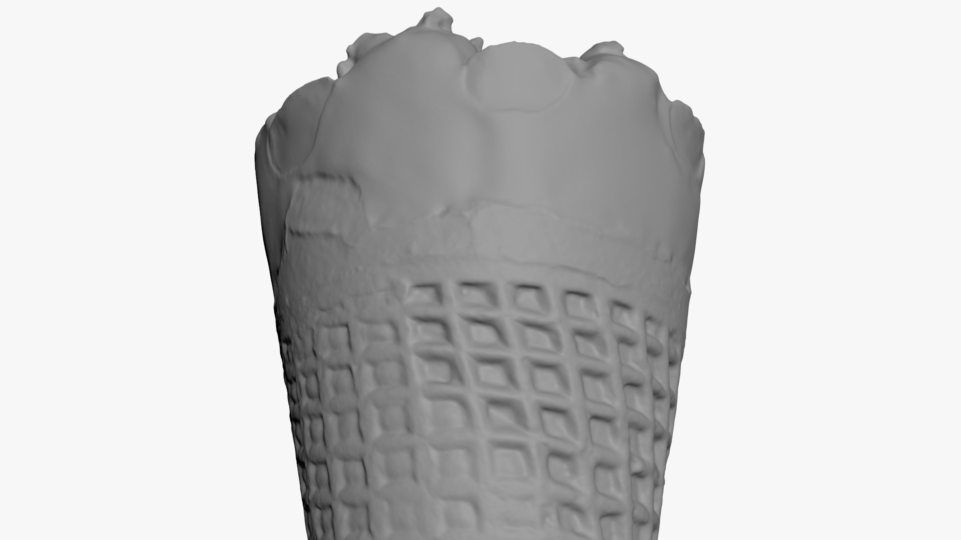 3D Cornetto Vanilla For 3D Print - TurboSquid 2316939