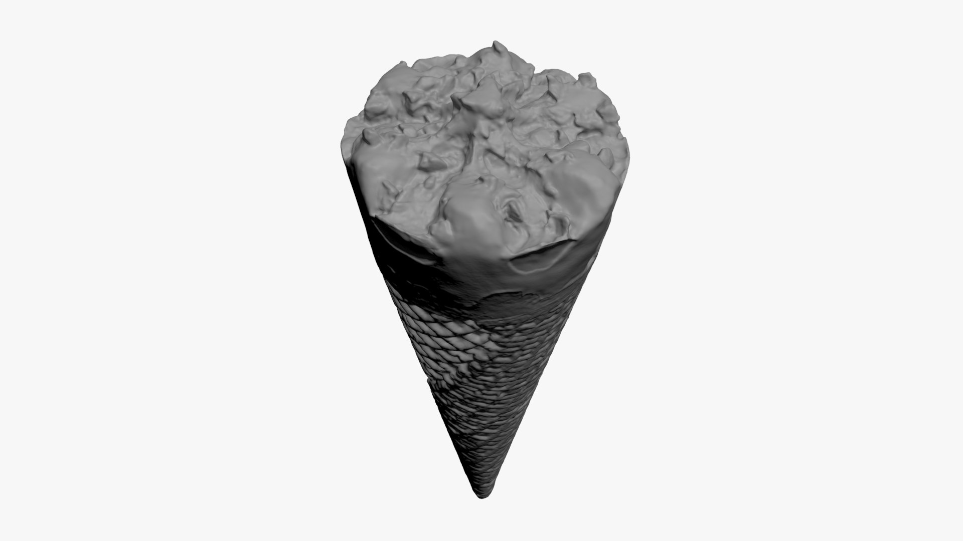 3D Cornetto Vanilla For 3D Print - TurboSquid 2316939