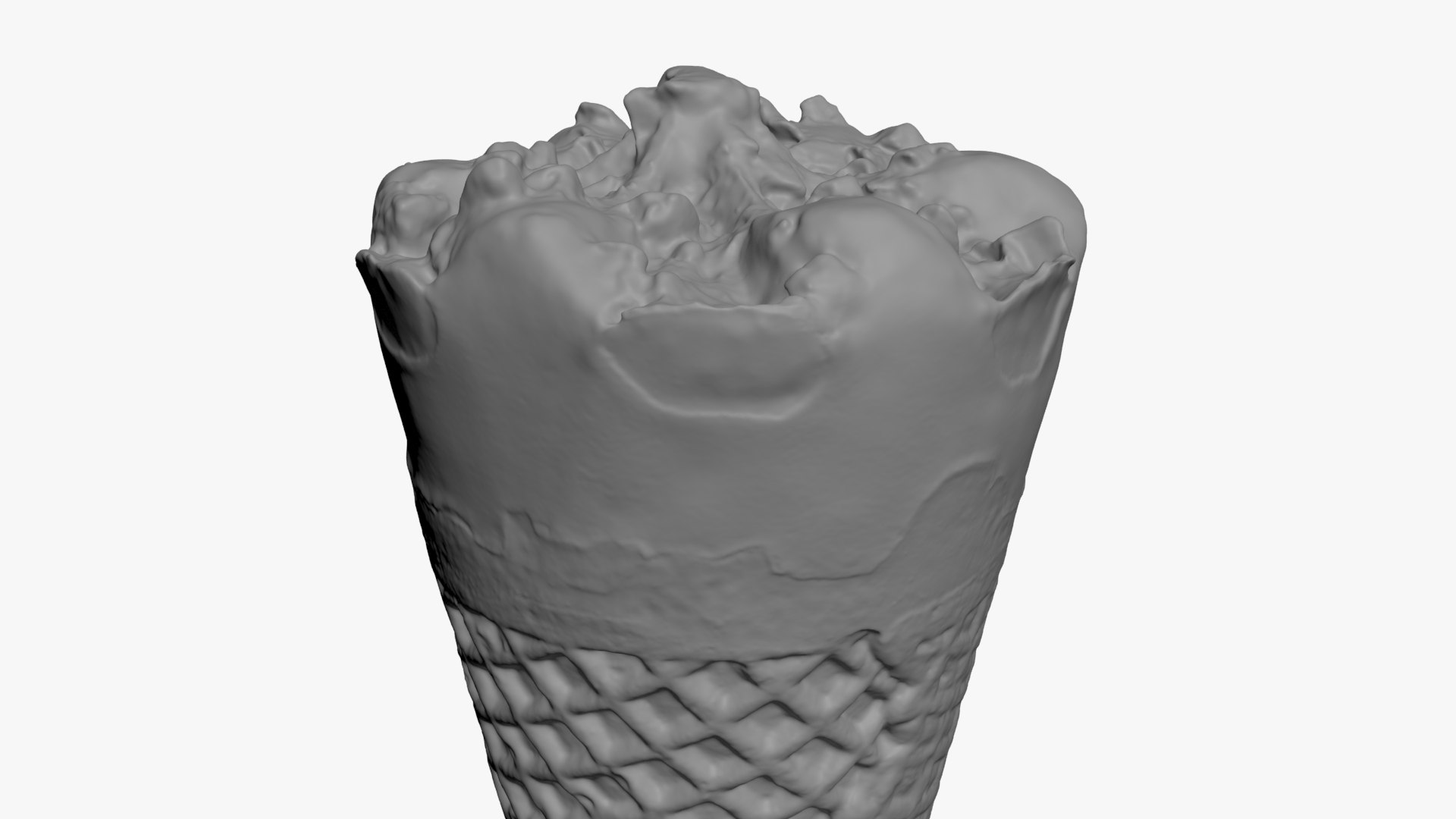 3D Cornetto Vanilla For 3D Print - TurboSquid 2316939
