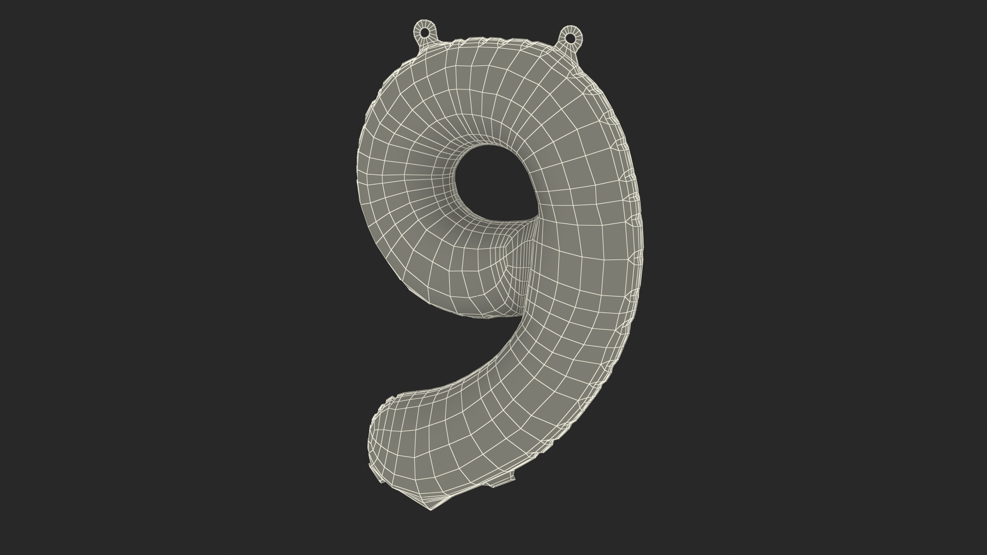 Balloon Numbers 9 Rainbow 3D Model - TurboSquid 1818348