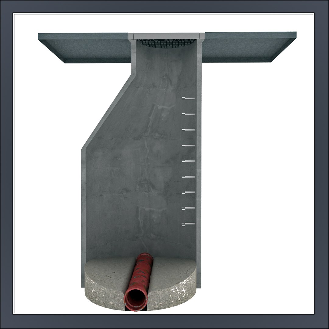 3d Model 2 Manholes Version