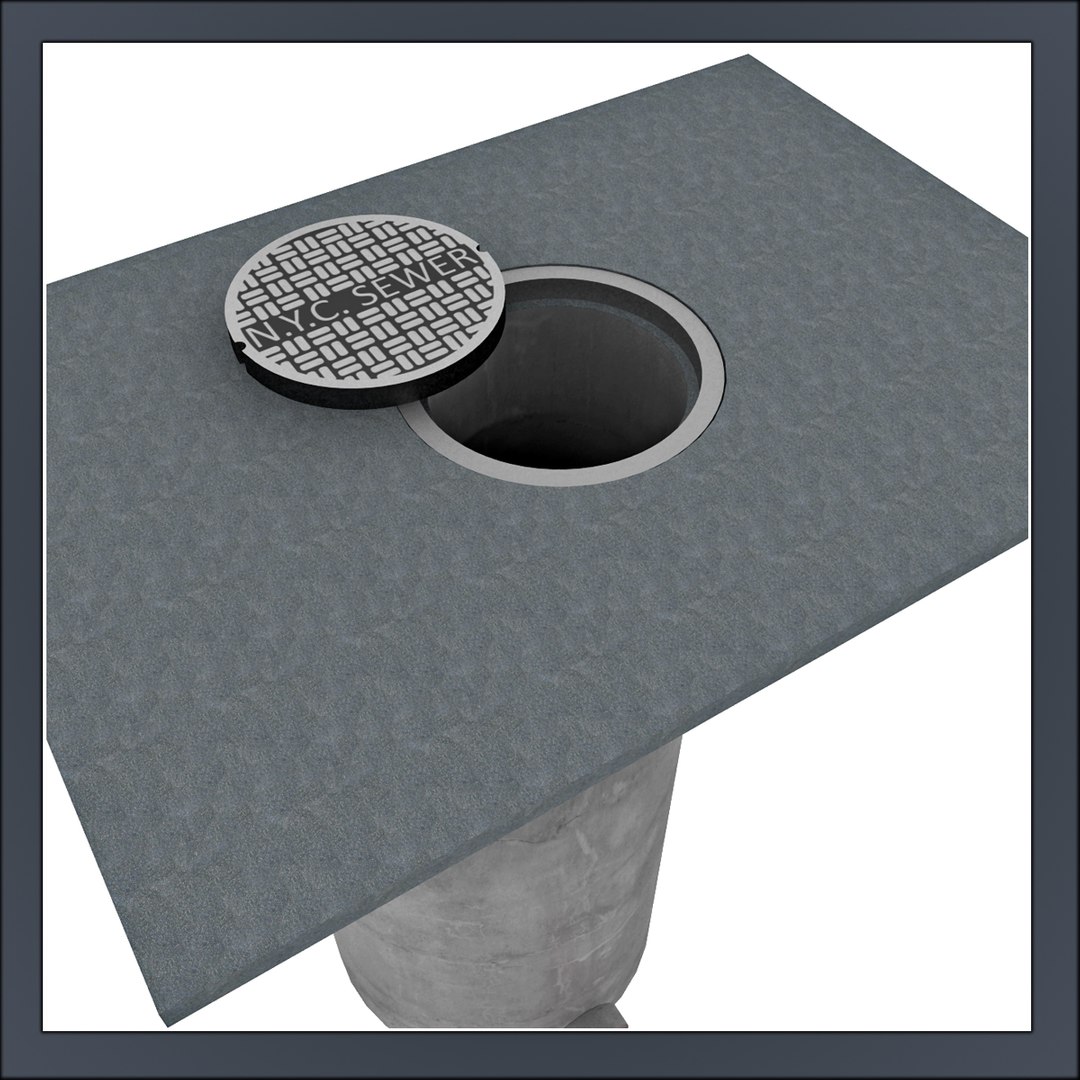 3d Model 2 Manholes Version
