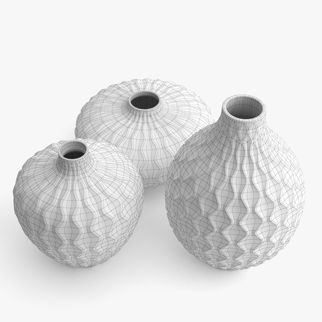 3d Model Imax Agatha Ceramic Vases