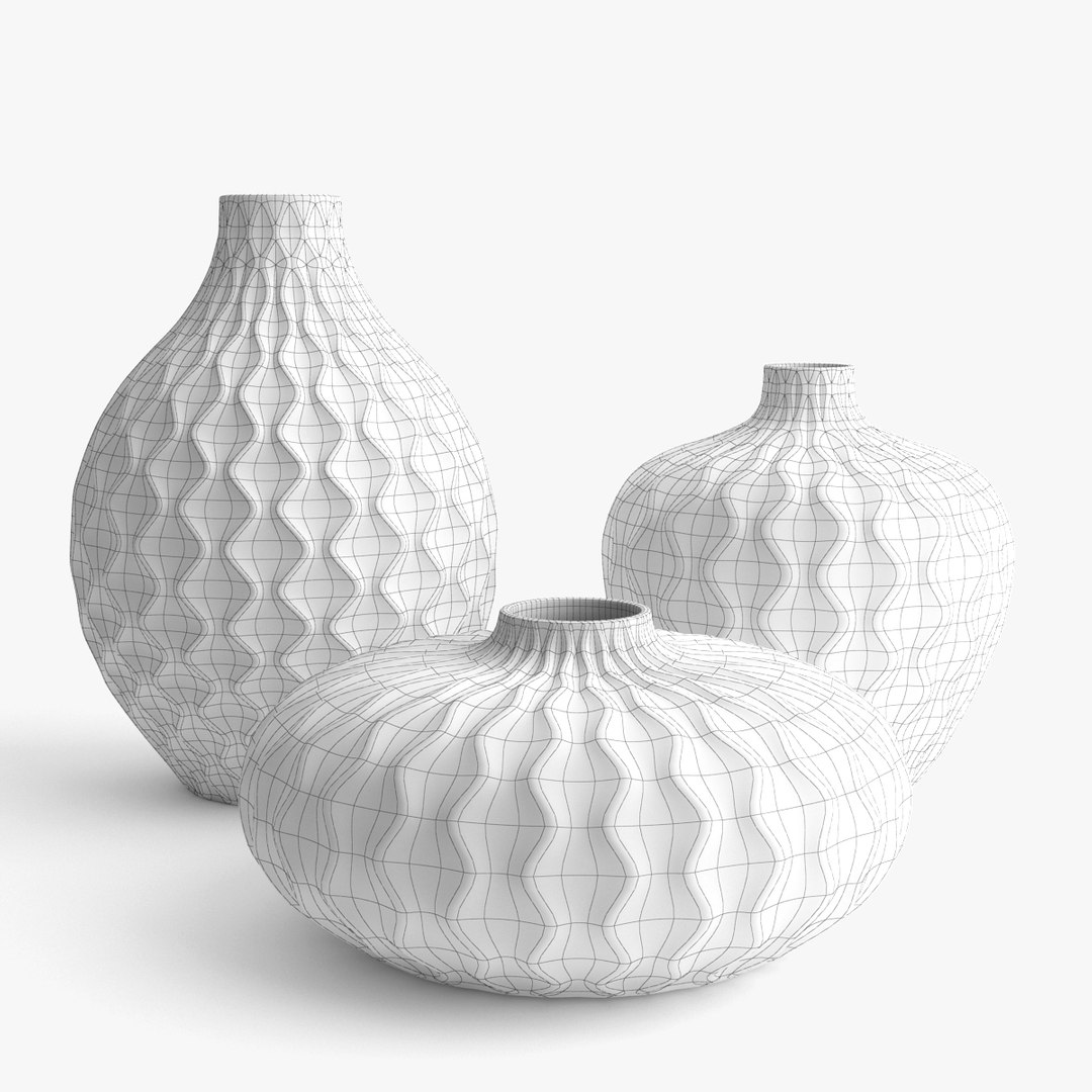 3d Model Imax Agatha Ceramic Vases