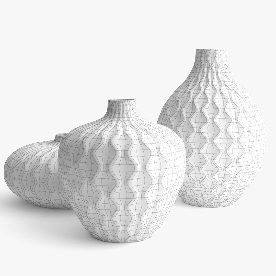 3d model imax agatha ceramic vases