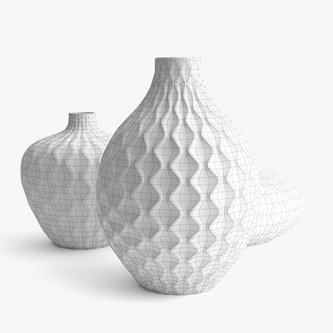 3d Model Imax Agatha Ceramic Vases