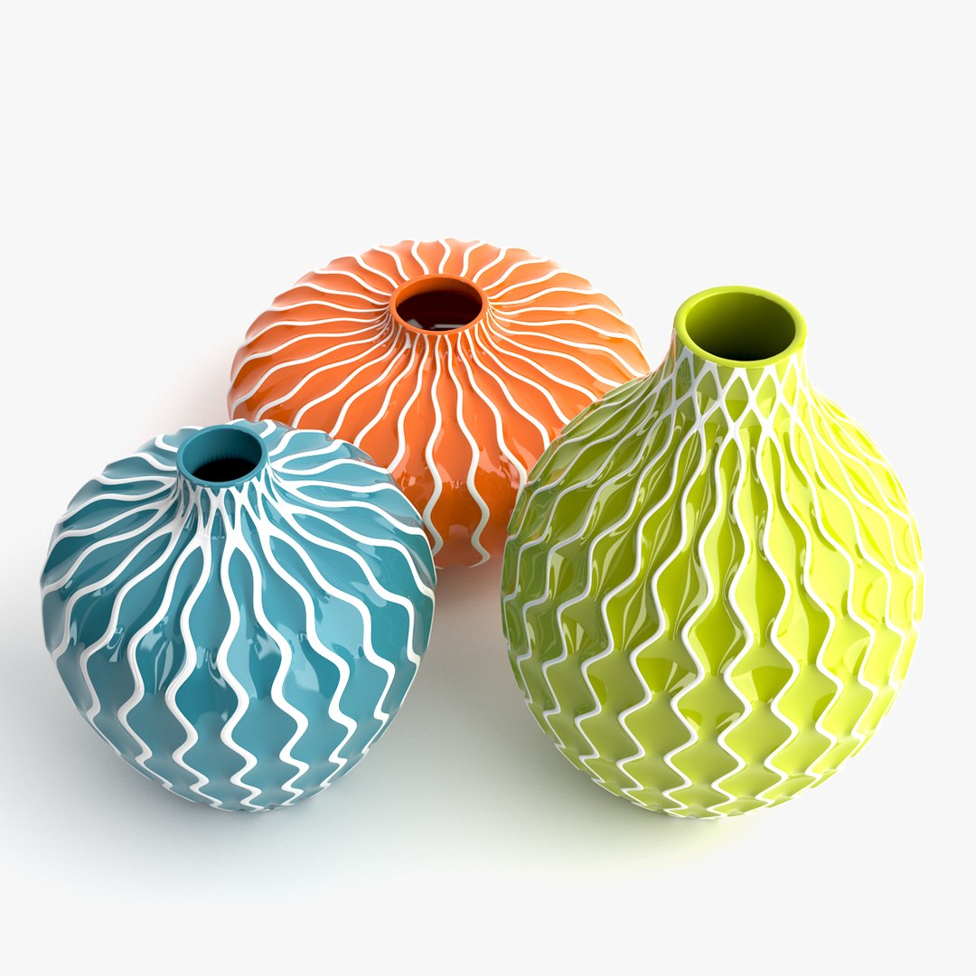 3d Model Imax Agatha Ceramic Vases