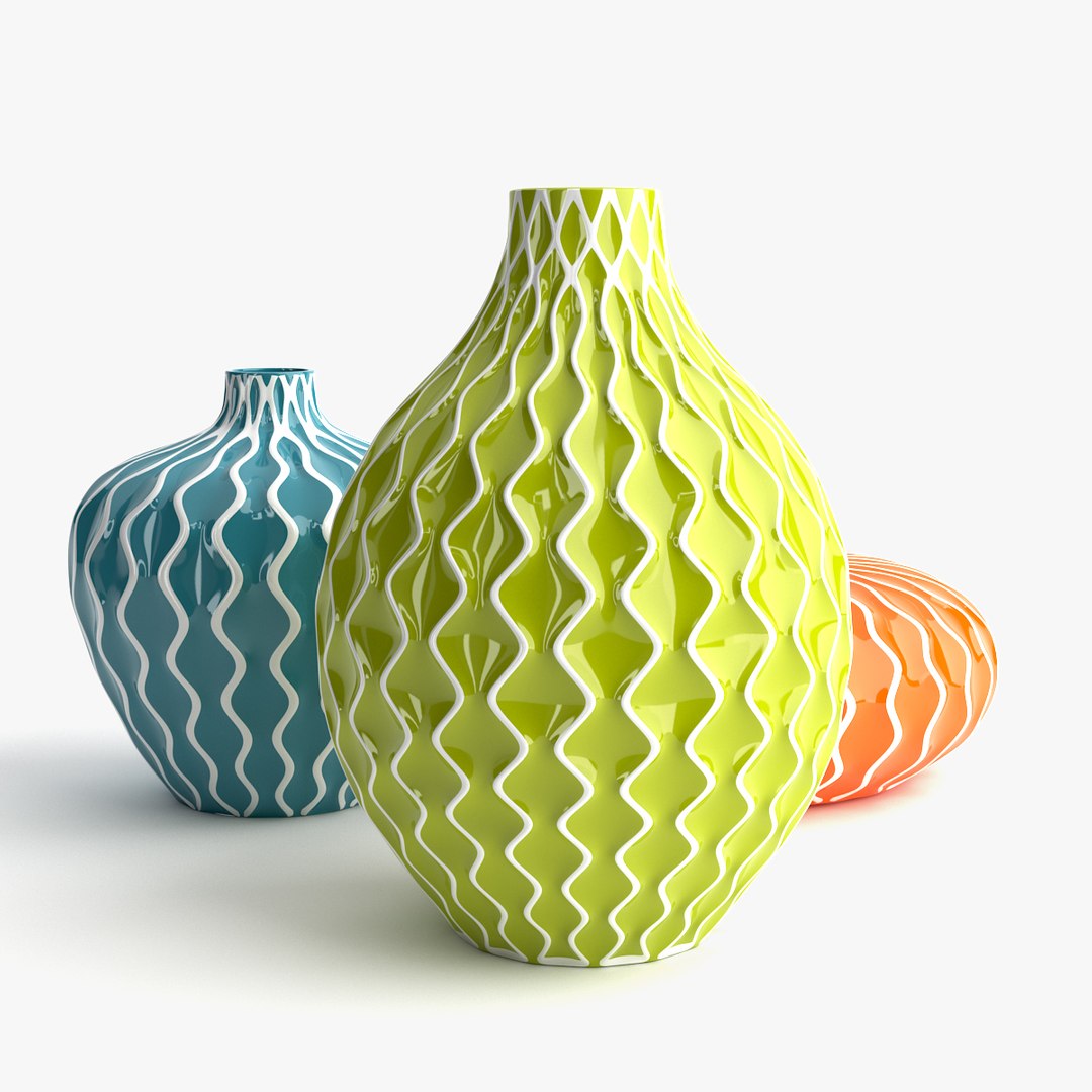 3d Model Imax Agatha Ceramic Vases