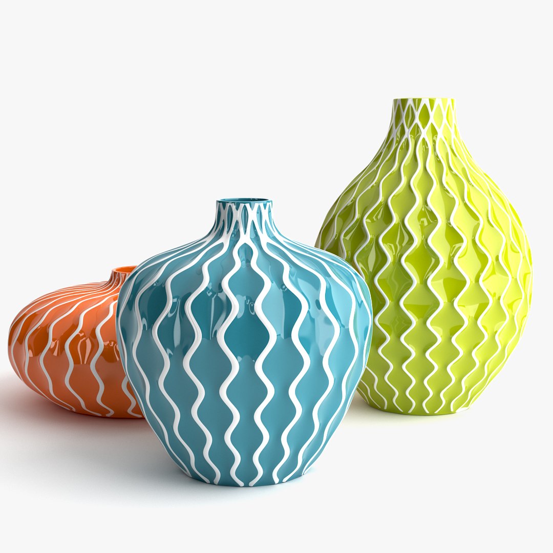 3d Model Imax Agatha Ceramic Vases