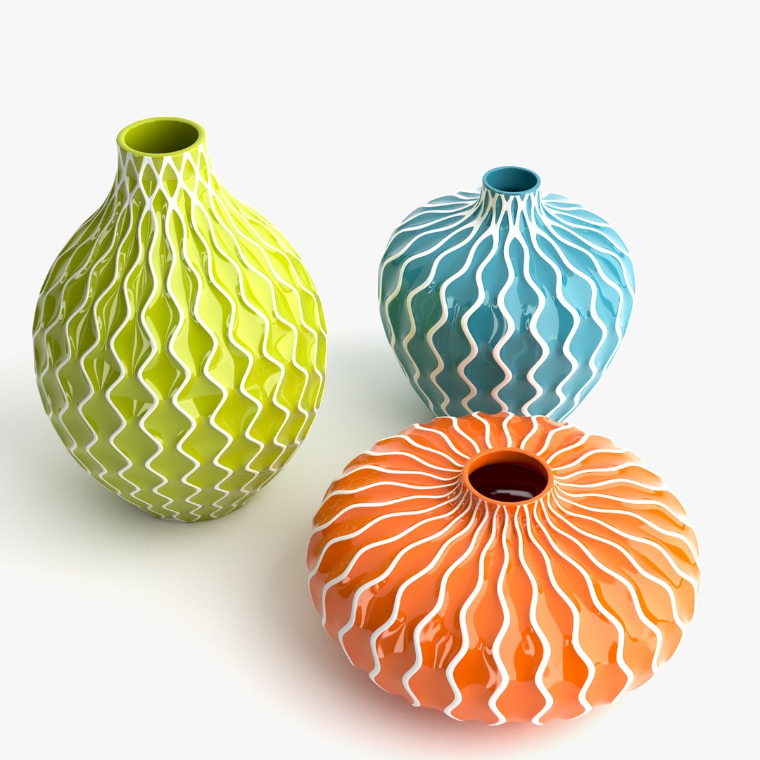 3d Model Imax Agatha Ceramic Vases
