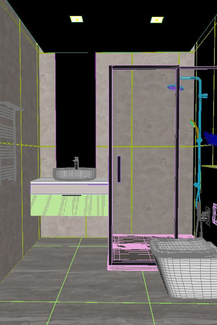 3D WC And Bathroom - TurboSquid 2301793